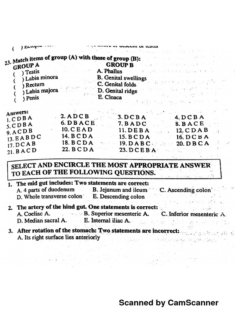 MCQ Abdomen Ahmed - Kamal | PDF