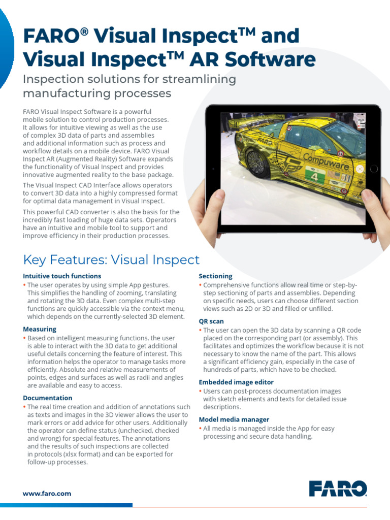 TechSheet Visual Inspect EN | PDF | Augmented Reality | 3 D Computer ...