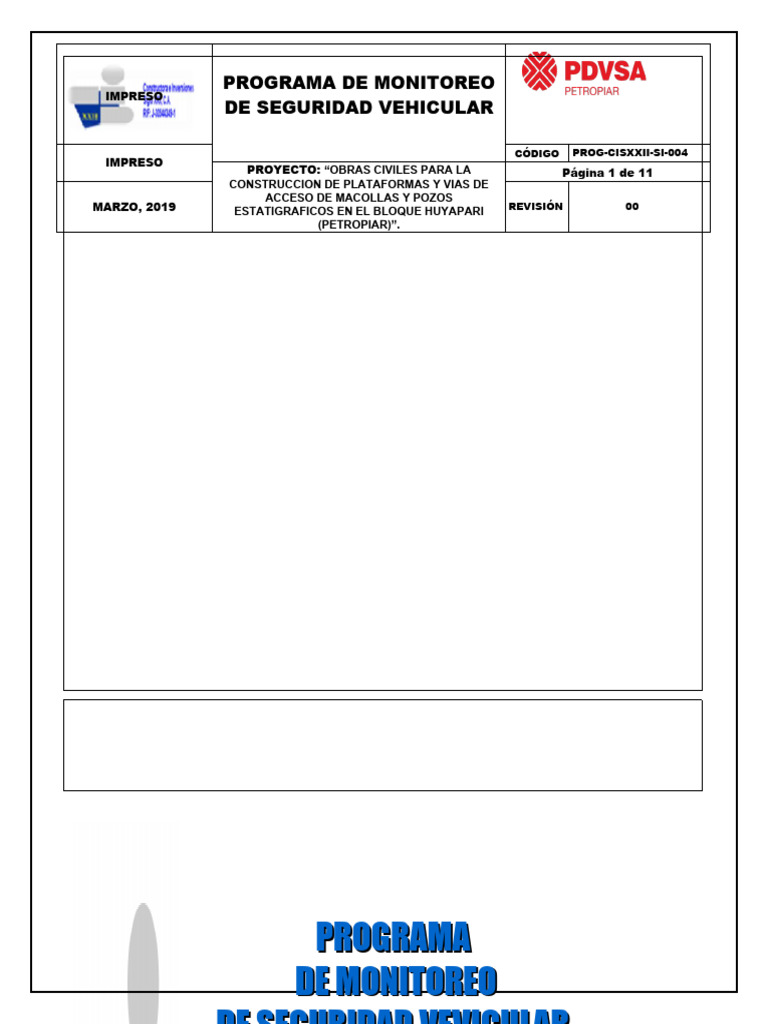 Monitoreo de Seguridad Vehicular | PDF | Accidente de tráfico | Seguro de vehículo