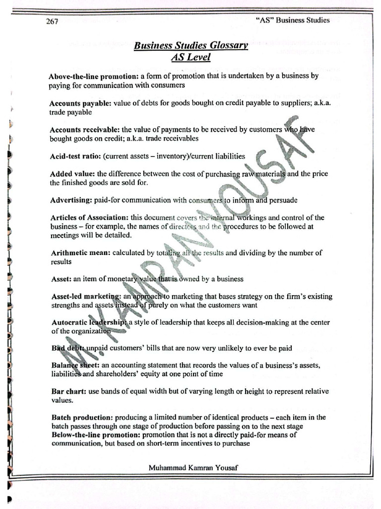 Business Glossary | PDF