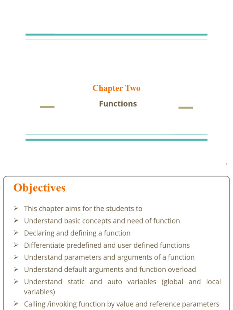 Chapter 2 Function | PDF | Parameter (Computer Programming) | Computer ... Chapter 2 Function | PDF | Parameter (Computer Programming) | Computer ...