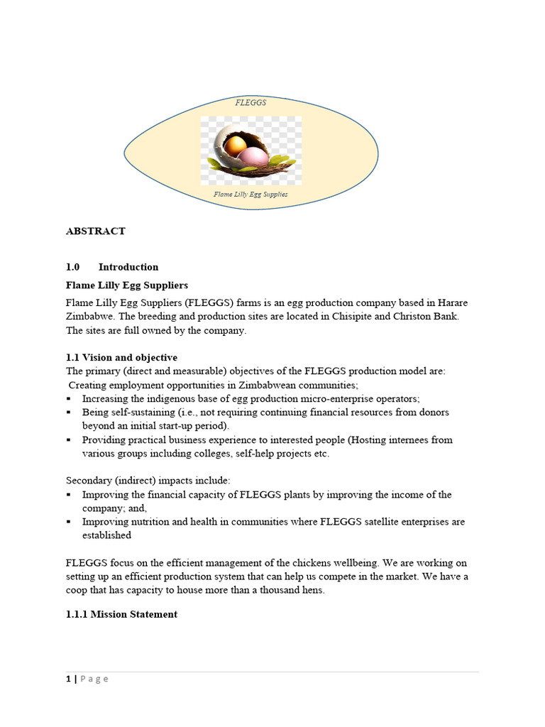 Prodoc Draft 1 | PDF | Taxes | Chicken