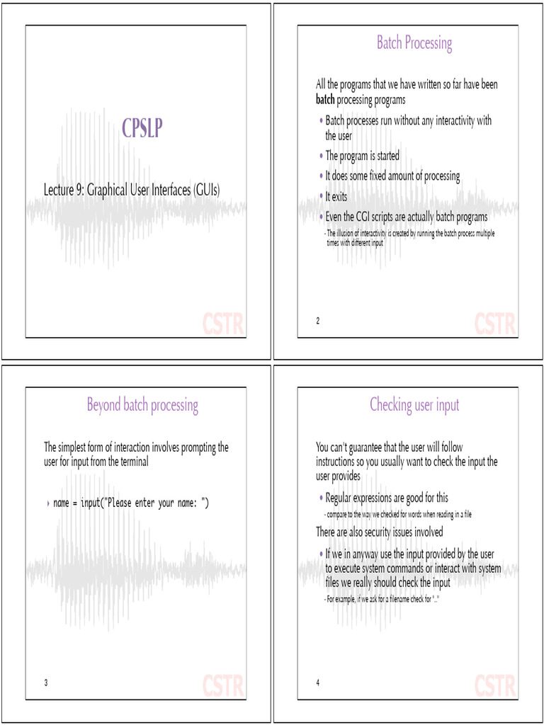 Lec 9 | PDF | Window (Computing) | Button (Computing)