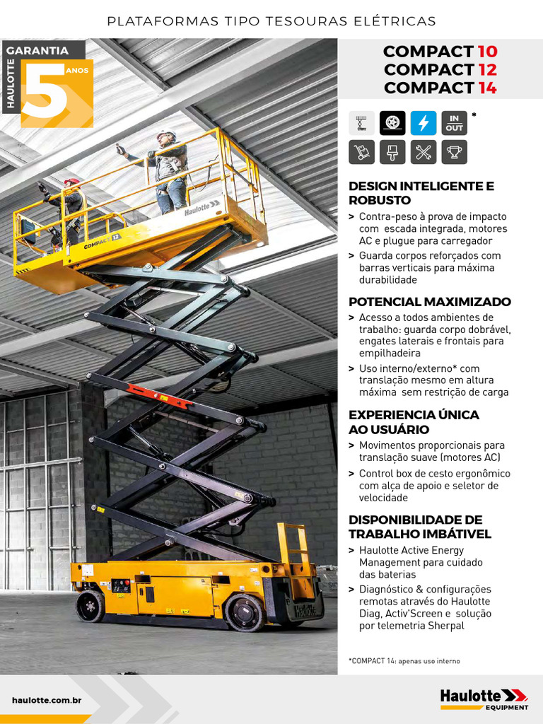 Manual Compact 10 Haulotte PDF | PDF