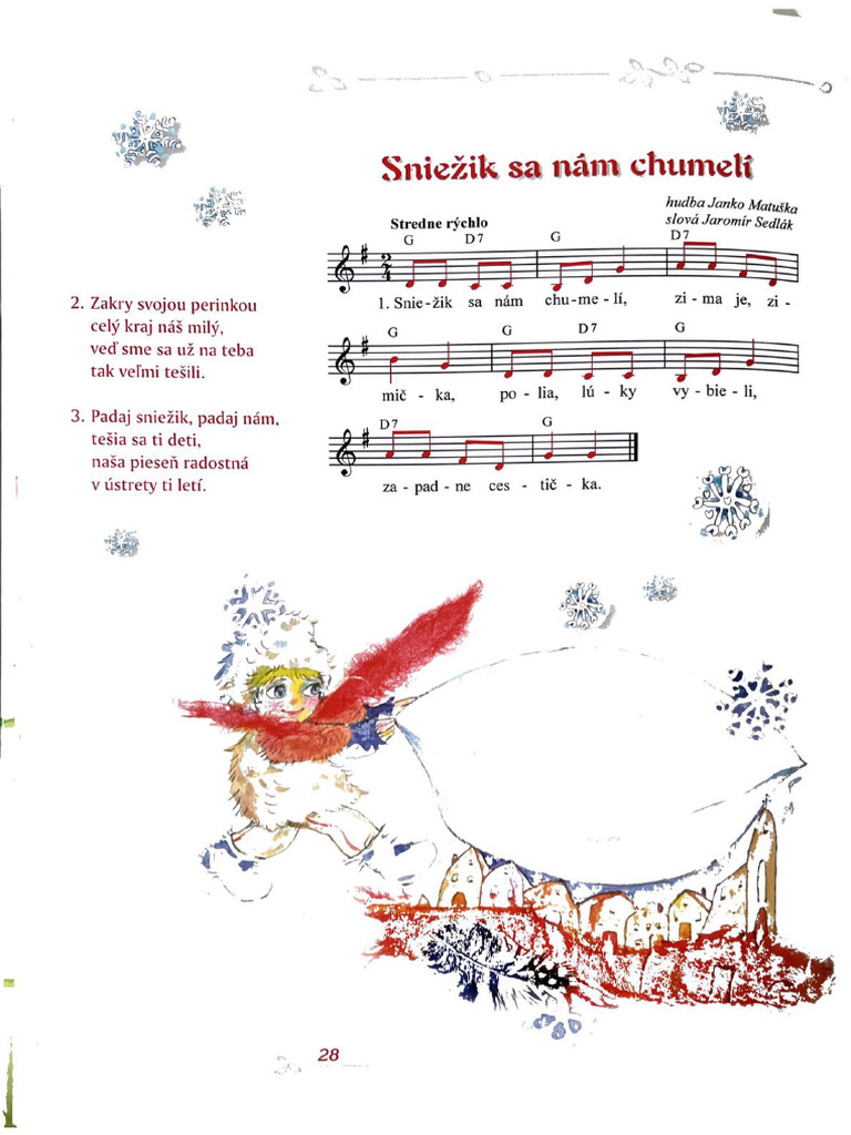 Sniežik Sa Nám Chumelí | PDF