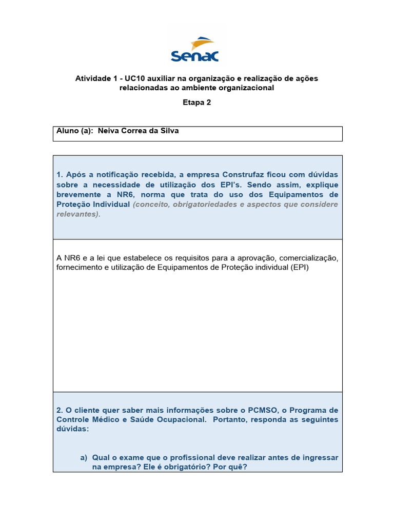 Atividade1 Questionario | PDF