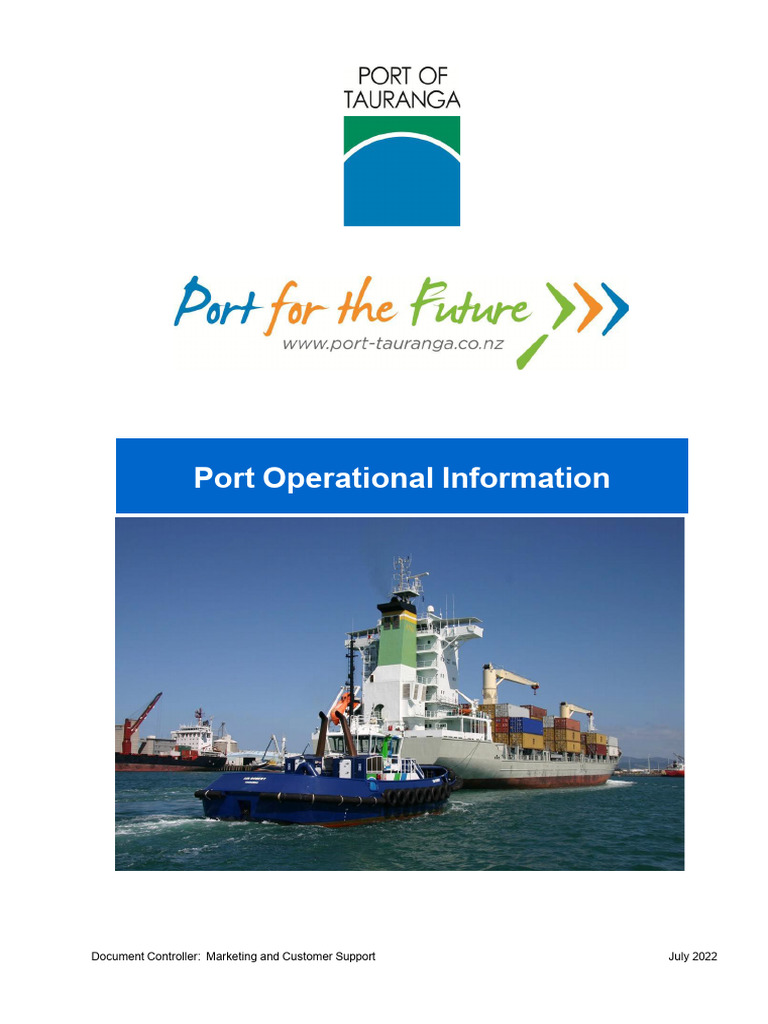 Port Operational Information Final 2022 | PDF | Port | Crane (Machine)