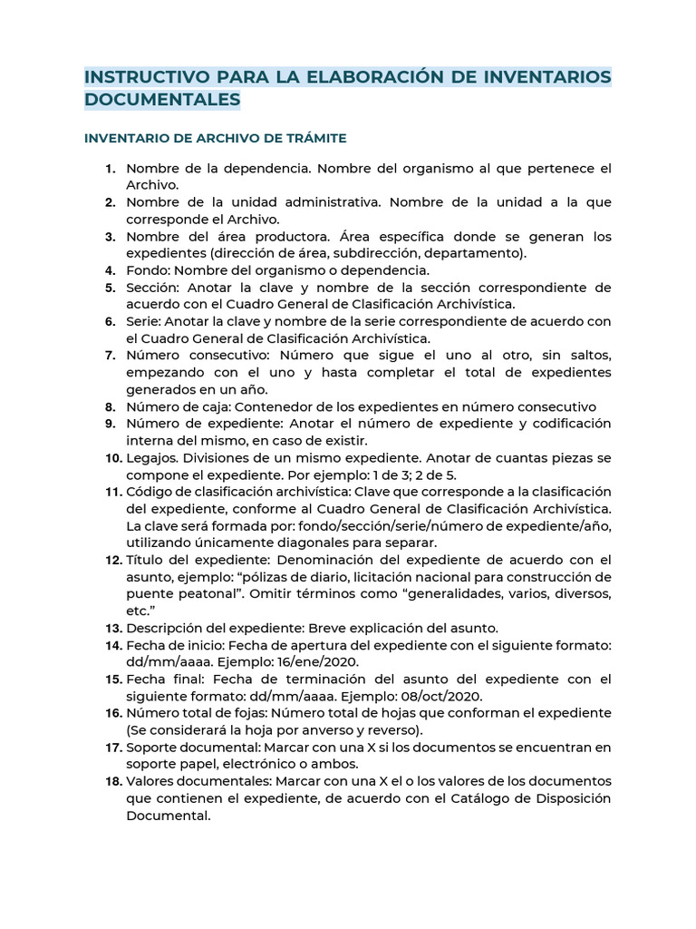 Instructivos para Elaboraci N Inventarios AGN | PDF | Formato de archivo | Disco compacto