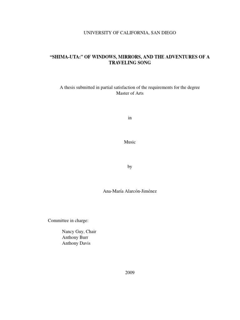 "Shima-Uta-" of Windows, Mirrors, and The Adventures of A Traveling Song | PDF | Okinawa Prefecture