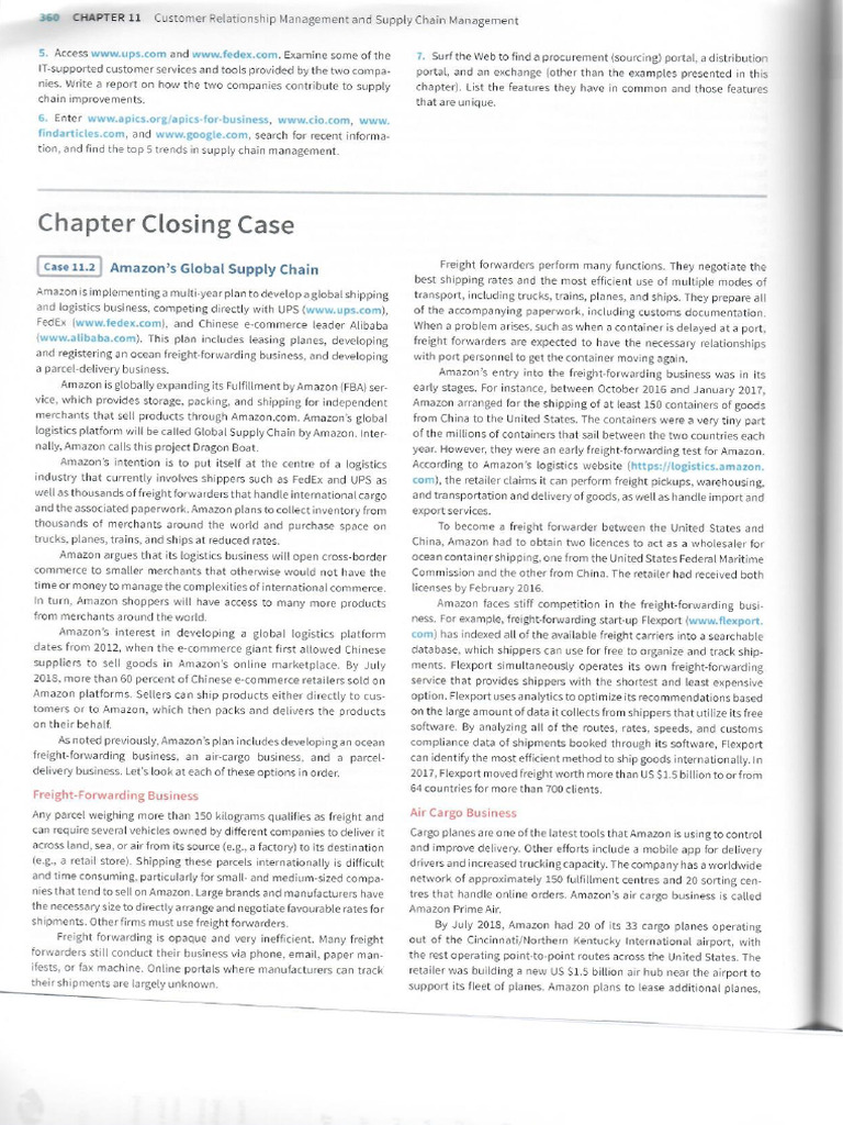 Case Amazon SCM | PDF