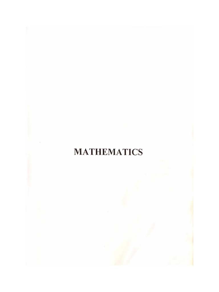 MATHEMATICS | PDF