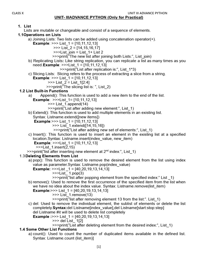 Advance Python | PDF | Function (Mathematics) | Division (Mathematics)