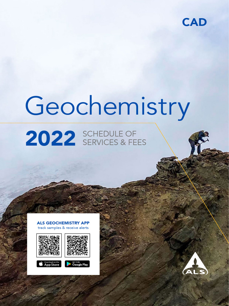 ALS Geochemistry Fee Schedule CAD 2 | PDF | Density | Infrared