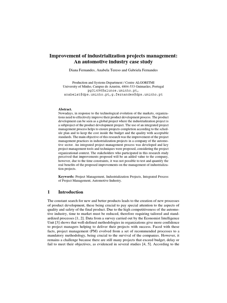 (Paper) Fernandes - Tereso - Fernandes - Improvement of ...