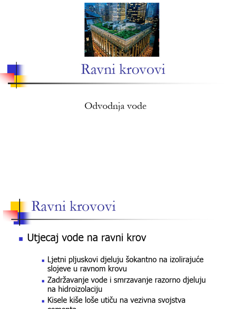 2-5 - Ravni Krovovi-Odvodnja | PDF