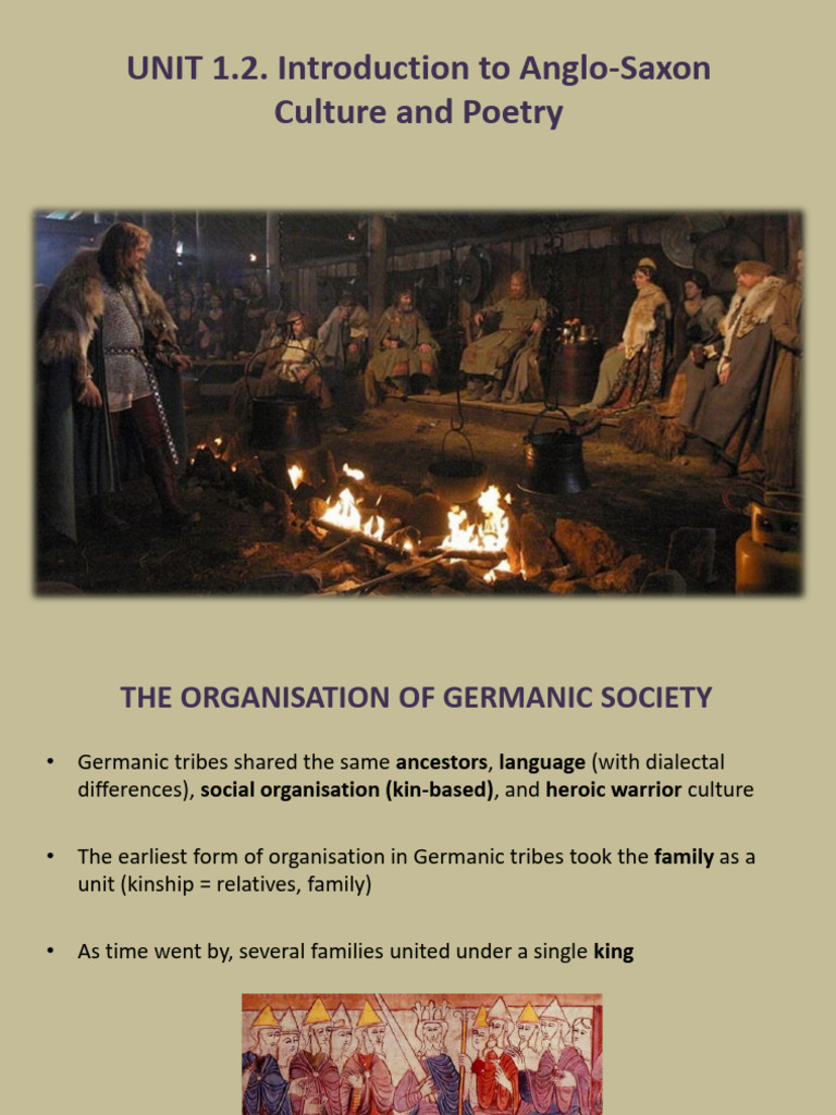 Unit 1.2. Anglo-Saxon Culture | PDF | Anglo Saxons | Beowulf