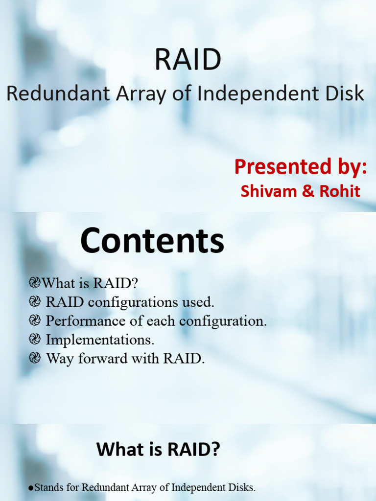 Raid Shiv | PDF | Hard Disk Drive | Information Technology
