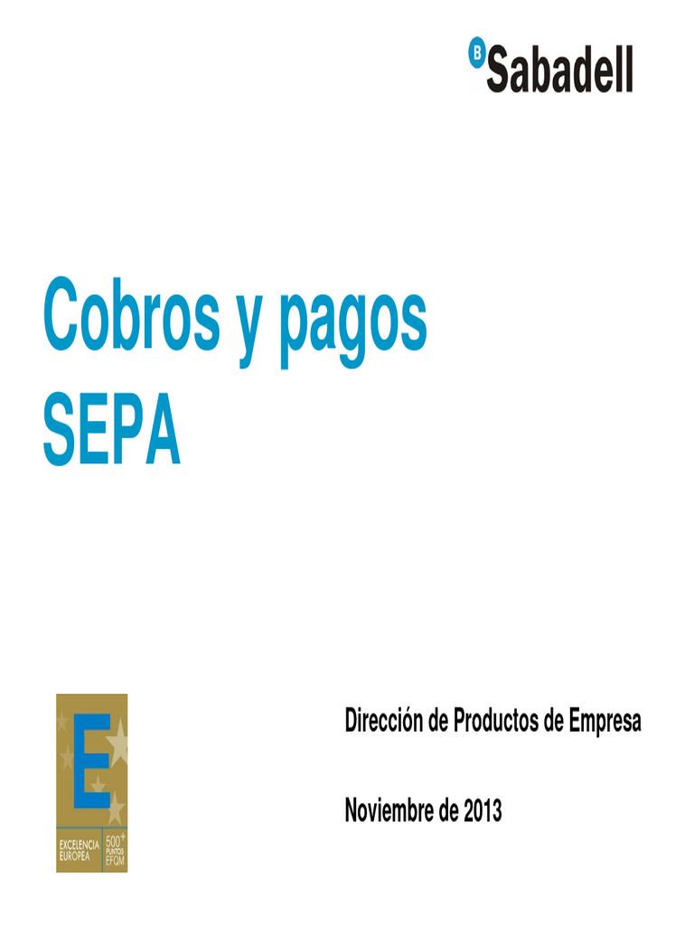 SEPA Banc Sabadell | PDF | Euro | Dinero