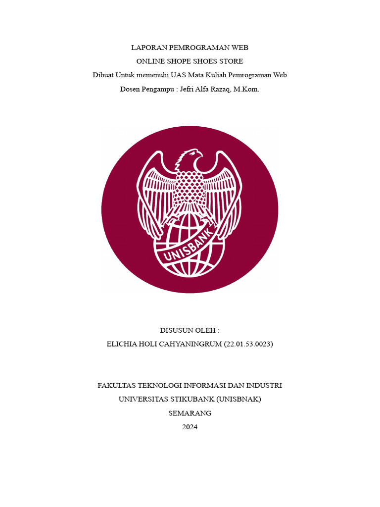 Laporan Pemrograman Web Toko Sepatu Pdf Komputer Teknologi Rekayasa
