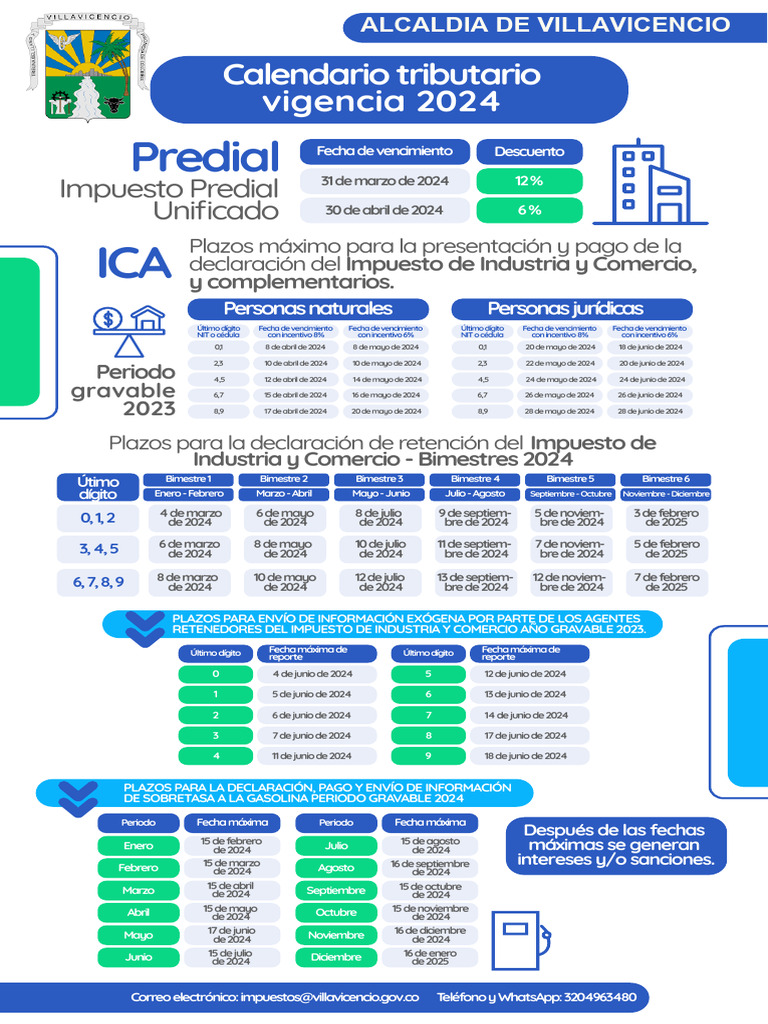 Calendario Tributario 2024 . | PDF