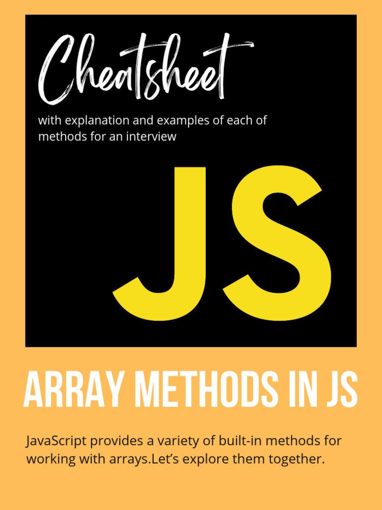 Array Methods in JavaScript ? | PDF | Computing | Software Engineering
