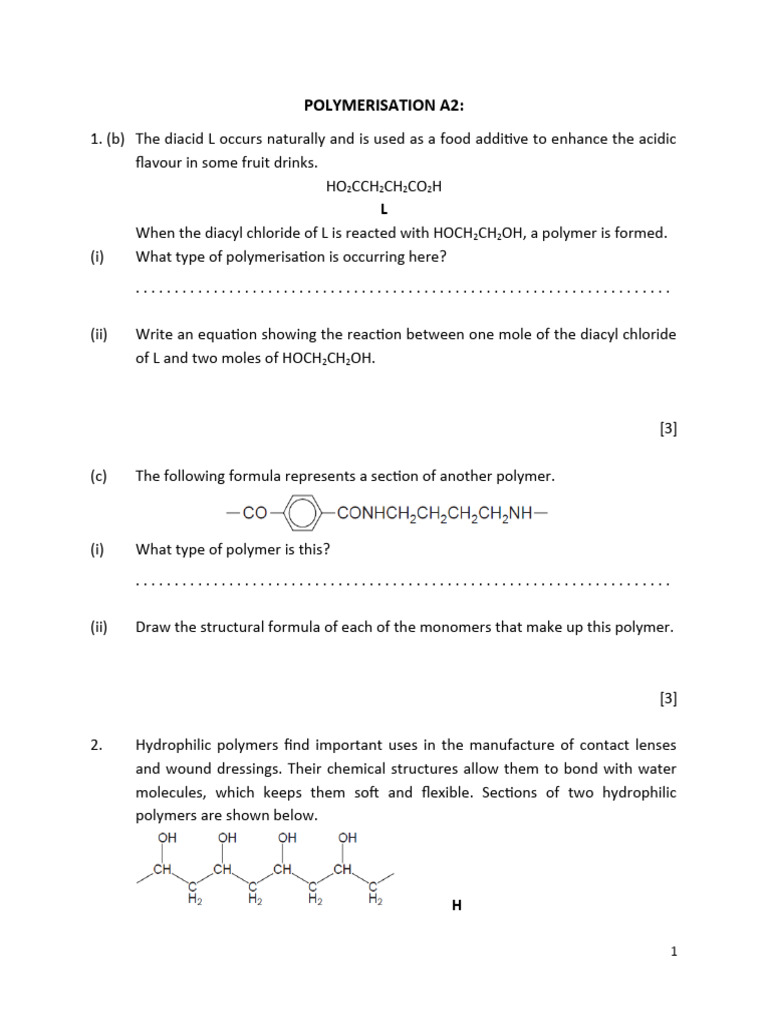 Polymerisation | Download Free PDF | Polymers | Polymerization