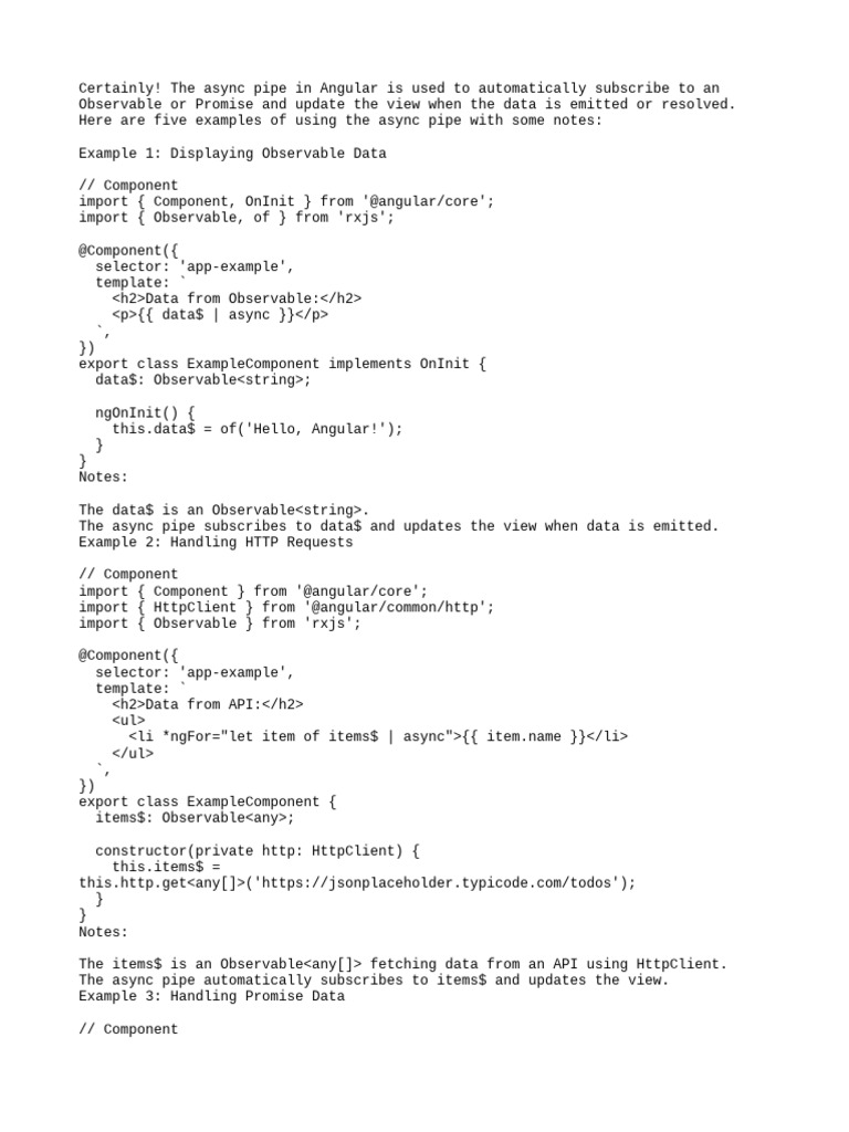 Async Pipes | PDF | Computer Architecture | Computer Engineering
