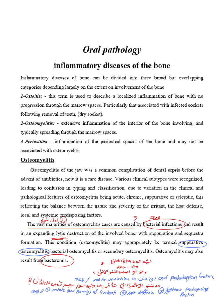 Inflammatory Bone Diseases Overview | PDF | Bone | Inflammation