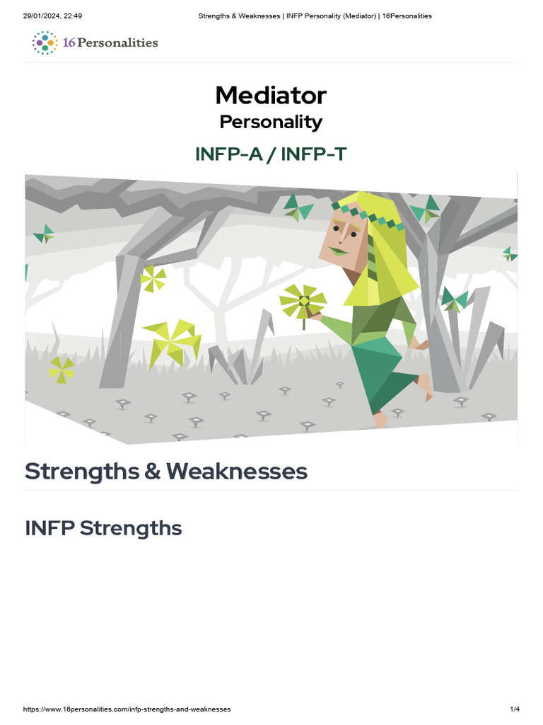 Strengths & Weaknesses - INFP Personality (Mediator) - 16personalities ...