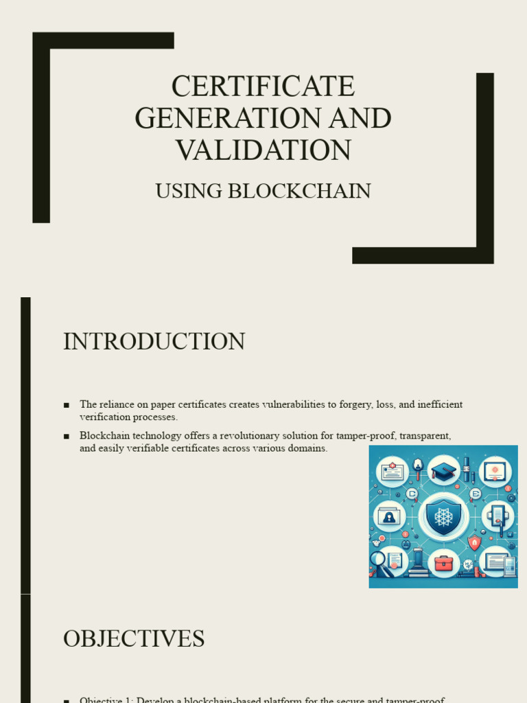Certificate Generation and Validation | PDF | Computers | Technology & Engineering