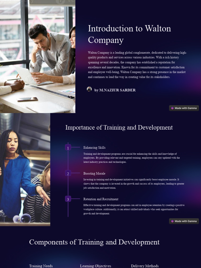 Walton Company Training & Development Guide | PDF | Mentorship | Leadership