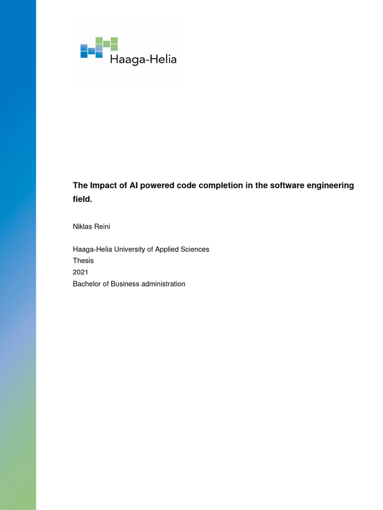 The Impact of AI Powered Code Completion in The Software Engineering ...