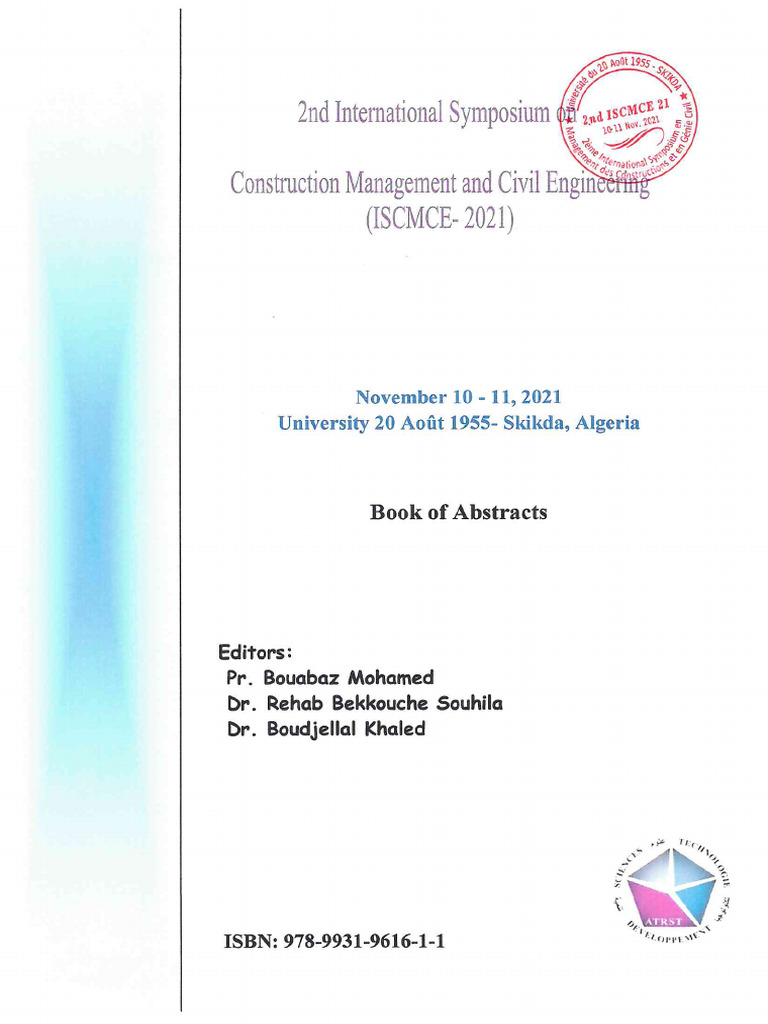 Abstracts Book ISCMCE 2021 | PDF