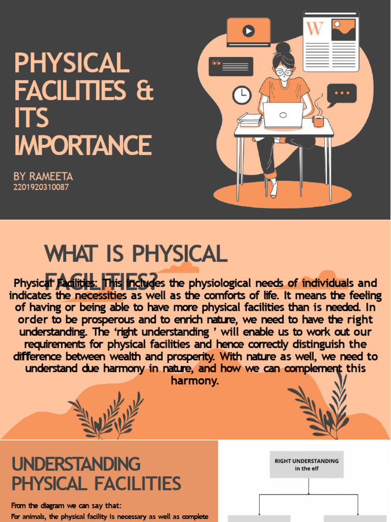 Physical Facilities For A Harmonious Environment | PDF