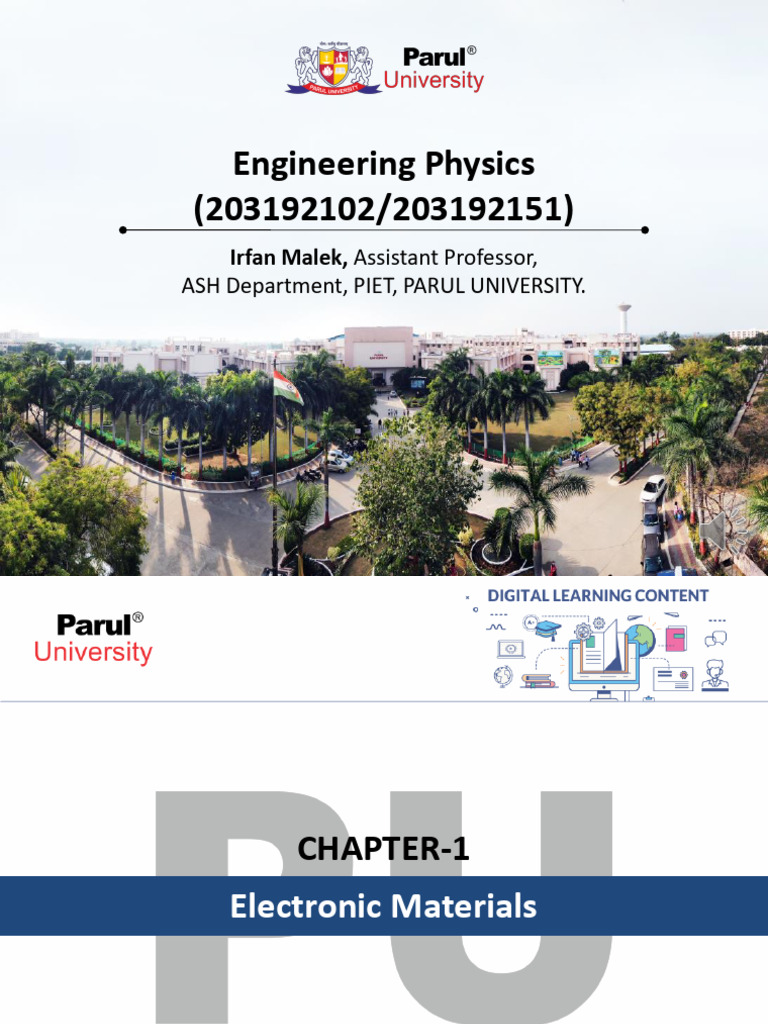 Physics Unit 1 | PDF | Band Gap | Electrical Resistance And Conductance