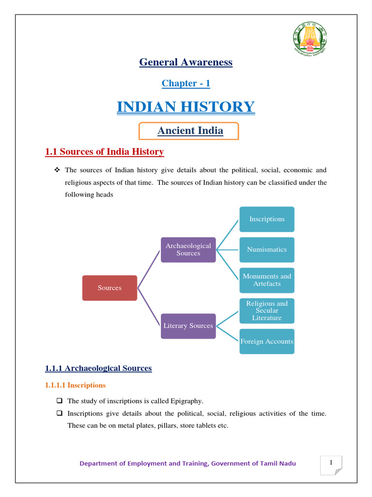 Indian History 1st Chapter | PDF | Vedas | Bhakti Movement