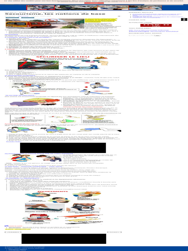 Secourisme, Les Notions de Base | PDF | Maladies et troubles humains | Maladies et troubles