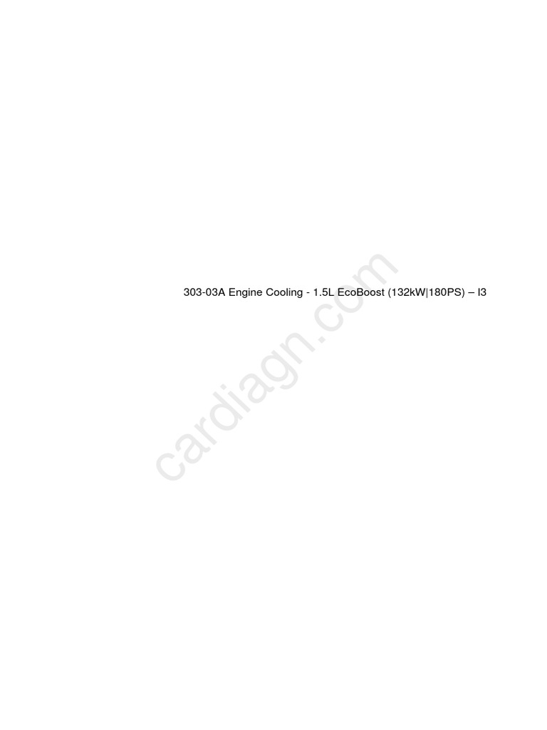 303-03A Engine Cooling - 1.5L EcoBoost | PDF | Thermostat | Radiator