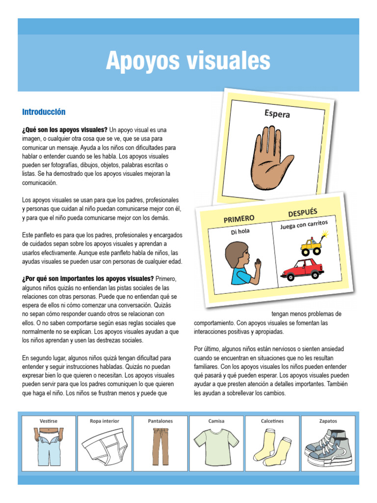 Apoyos Visuales para Mejorar la Comunicación | PDF | Comportamiento