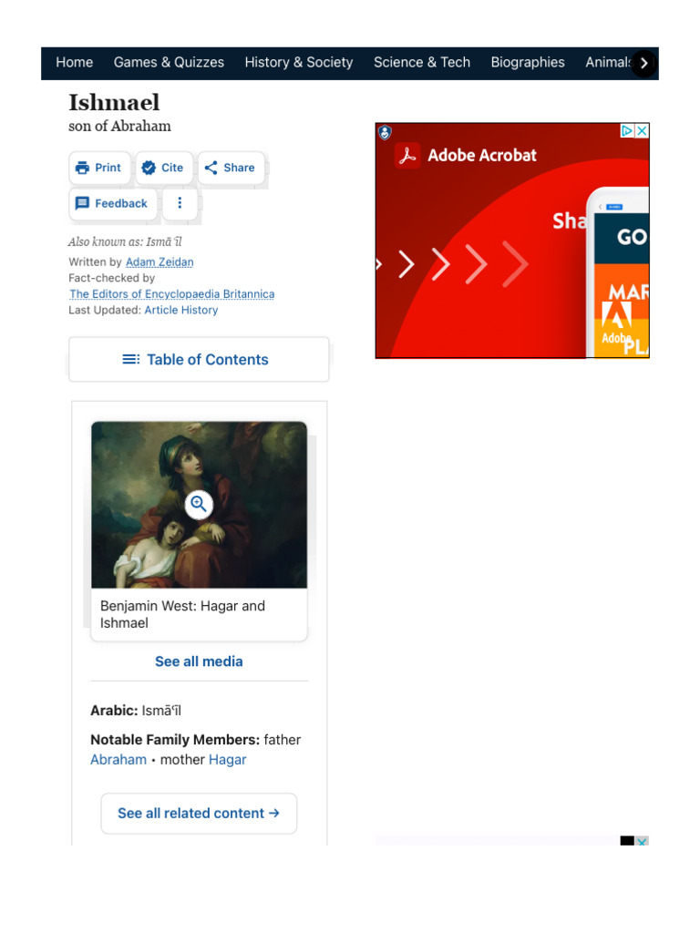 Ishmael - Meaning, Facts, & Significance - Britannica | PDF | Ishmael ... Ishmael - Meaning, Facts, & Significance - Britannica | PDF | Ishmael ...