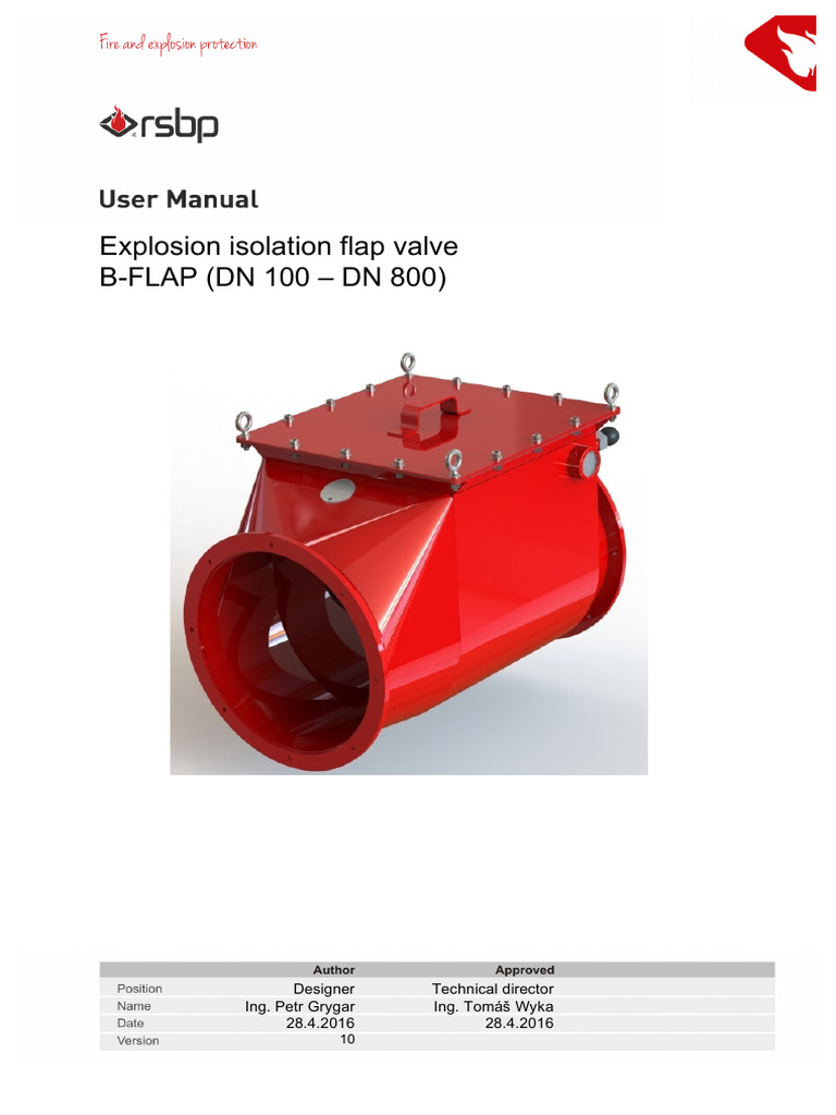 Manual B-Flap EN Rev.10 | PDF | Valve | Relay