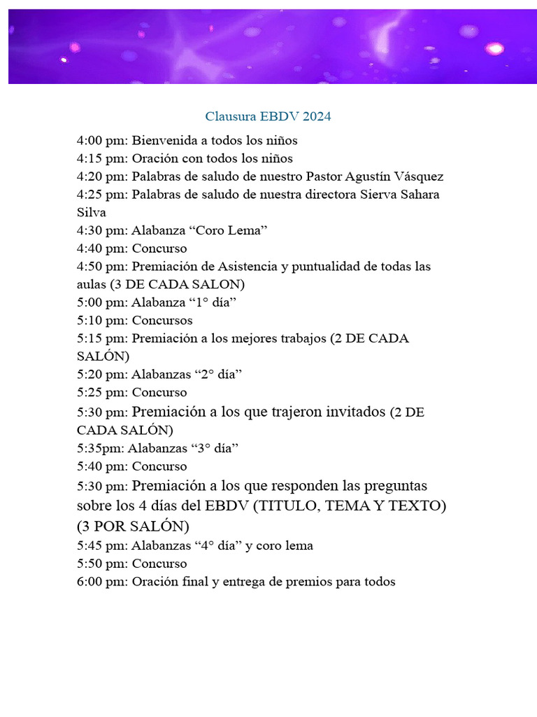 Programa Ebdv | PDF | Ciencias sociales | Hogar, jardinería y bricolaje