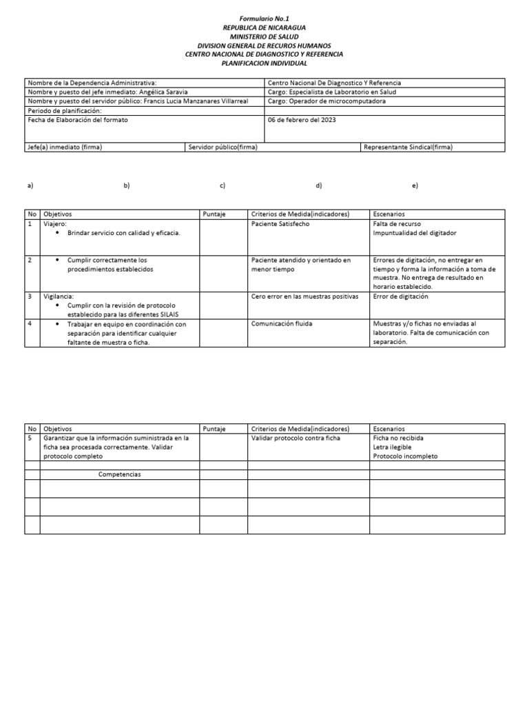 Tabla Formato | PDF
