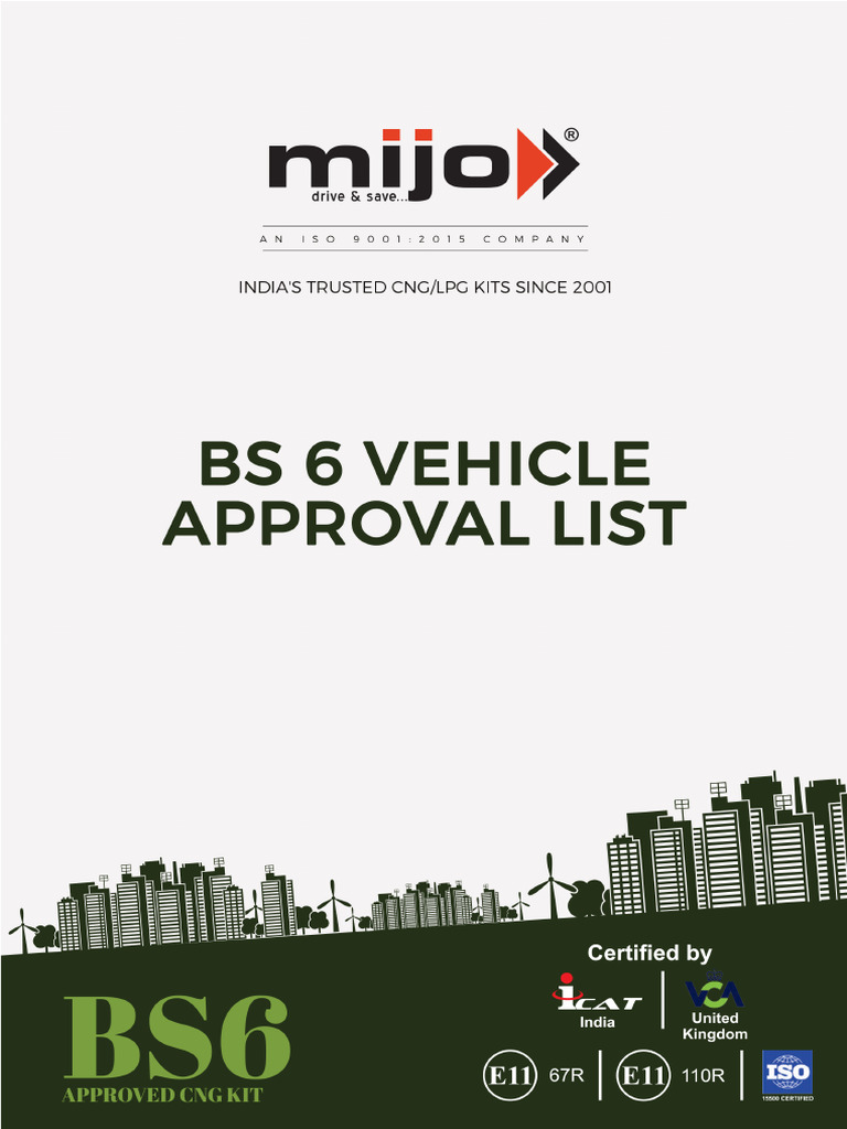 BS 6 APPROVED VEHICLE LIST - Jan12 | PDF | Cars Of Japan | Wheeled Vehicles