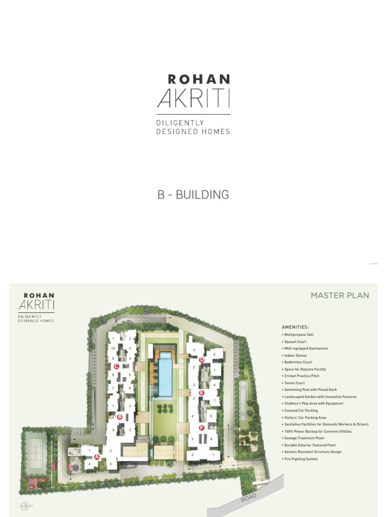 Rohan Akriti B Building - Floor Plans | PDF | Buildings And Structures