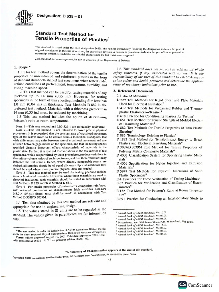 Tensile Test ASTM Method(3) | PDF