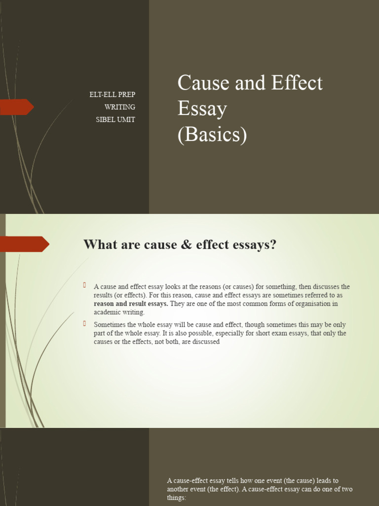 Cause and Effect Essay Writing Guide | PDF | Essays | Family