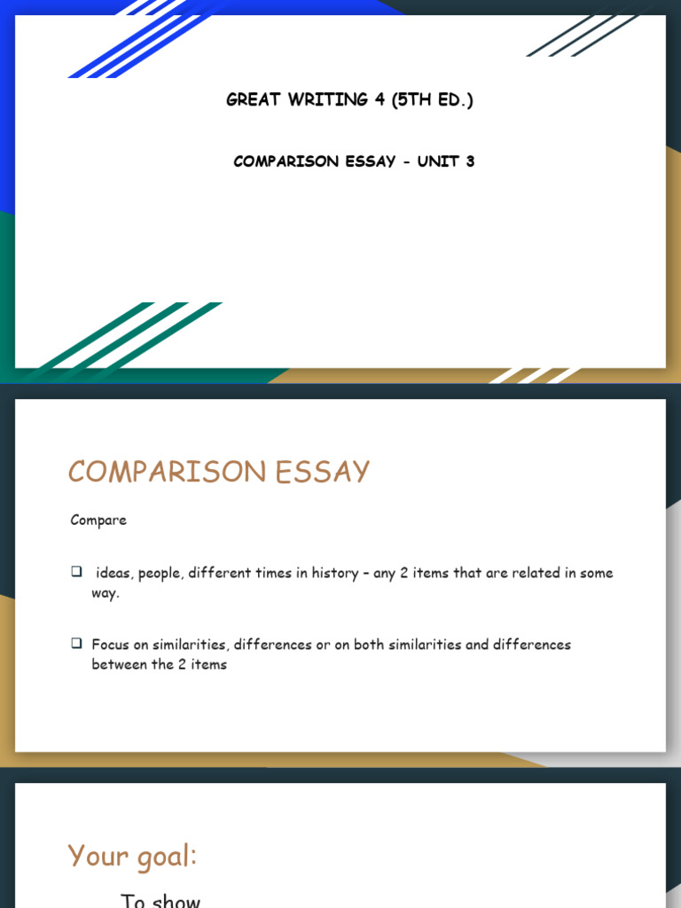 Crafting Effective Comparison Essays | PDF | Essays | The United States
