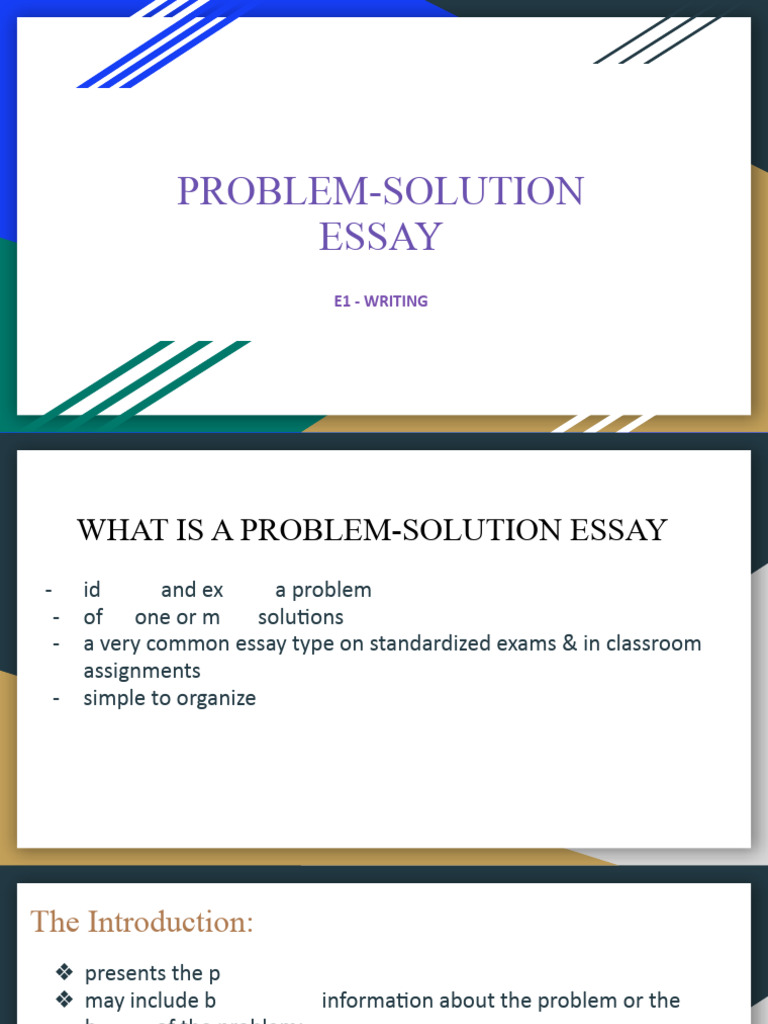Problem - Solution Essay | PDF | Essays | Internet Privacy Problem - Solution Essay | PDF | Essays | Internet Privacy