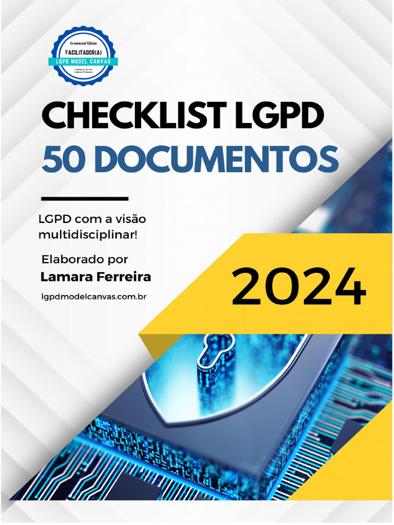 1 Lista de 50 Documentos Atualizada 2024 - LGPD Model Canvas | PDF ...